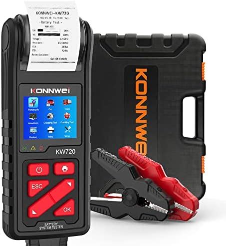 Konnwei Kw720 Car Battery Tester 6v 12v 24v Wprinter Battery Load