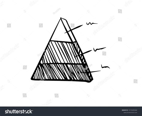 Vector Sketch Illustration Hierarchy Diagram เวกเตอร์สต็อก ปลอดค่าลิขสิทธิ์ 1013345344