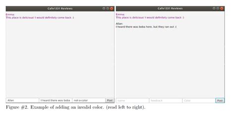 write a javafx class called review with the