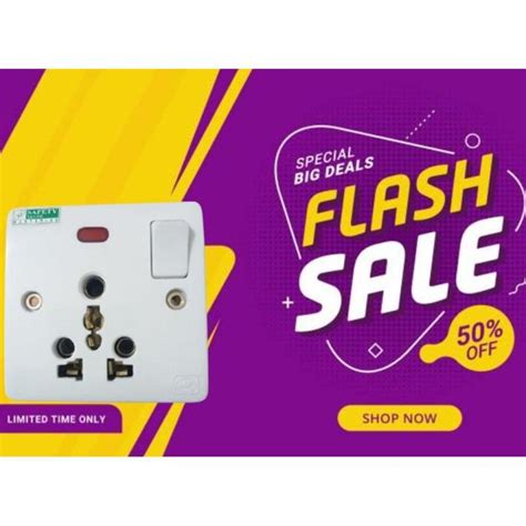 6 Pin Socket With Switch Combined Socket Bd