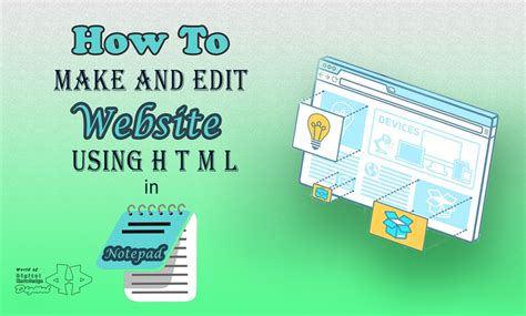 How To Make And Edit A Website Using HTML In Notepad With Video Digital H