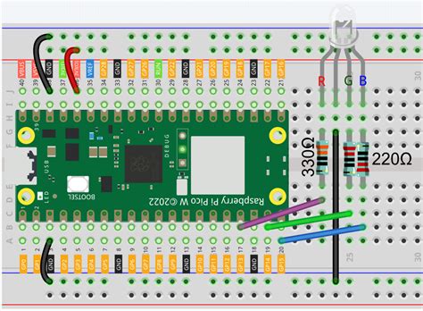 2 4 colorful light — sunfounder kepler kit for raspberry pi pico w 1 0
