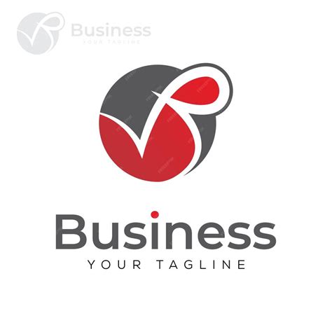 Premium Vector Letter R Check Mark Company Design Template