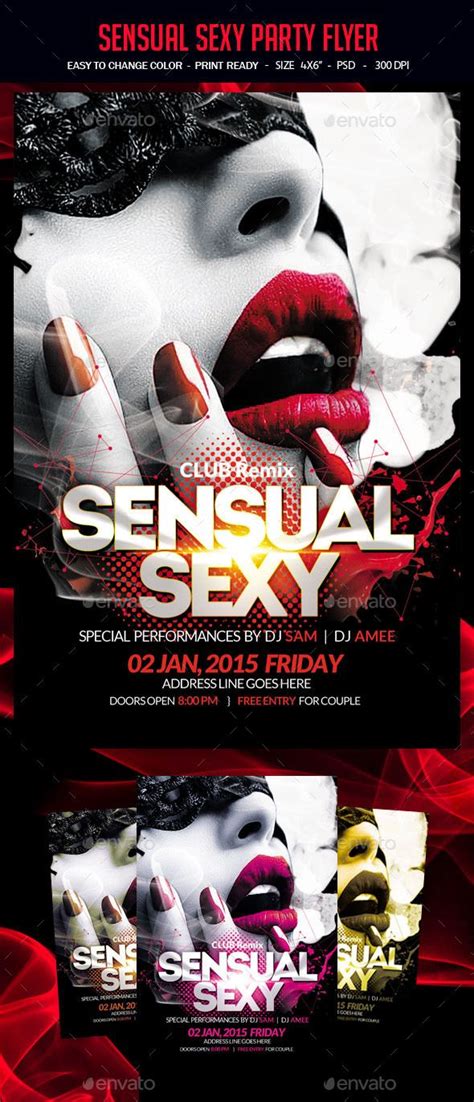 Sensual Sexy Party Flyer Banner Design Flyer Design Sensual Brand Palette Brand Archetypes