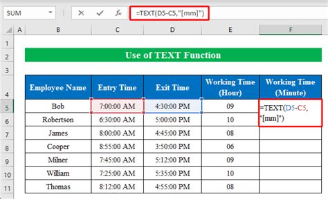 how to subtract time and convert to number in excel