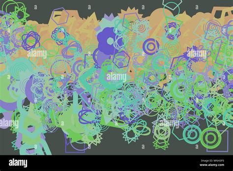 Abstract Background With Shape Of Mixed Pattern Vector Illustration Graphic Stock Vector Image