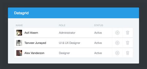 Free Web Elements Datagrid Free PSD Download FreeImages