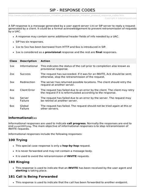 Session Initiation Protocolpdfsession Initiation Protocol Response