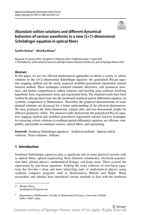 Abundant Soliton Solutions And Different Dynamical Behaviors Of Various
