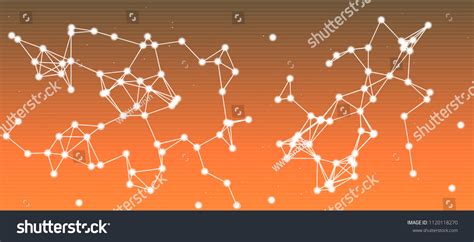Vector Illustration Abstract Plexus Structure Forming Stock Vector Royalty Free 1120118270
