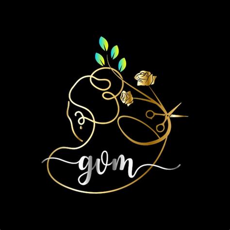 Premium Vector Gvm Initial Logo Salon Luxury Cosmetics Spa Beauty Vector Template