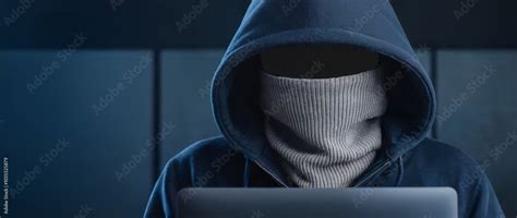 Mysterious Hacker In Hoodie Cybersecurity Concept Digital Threat Technology And Crime For It
