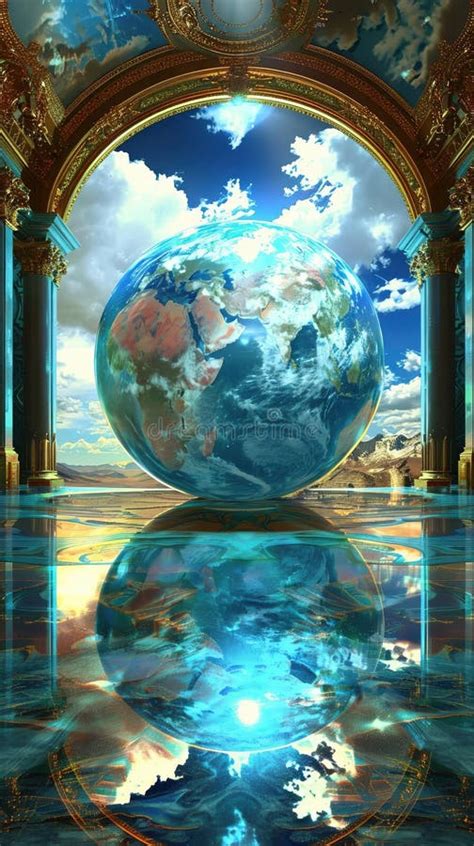 3d Model Abstract Art Of Abstract Global Weather Visualization Sphere