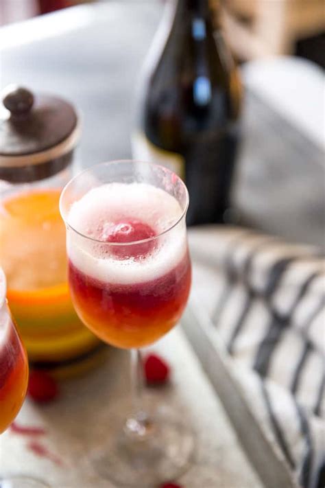 Mango Raspberry Prosecco Float