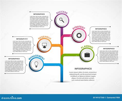 Infographic Design Organization Chart Template Vector Illustration
