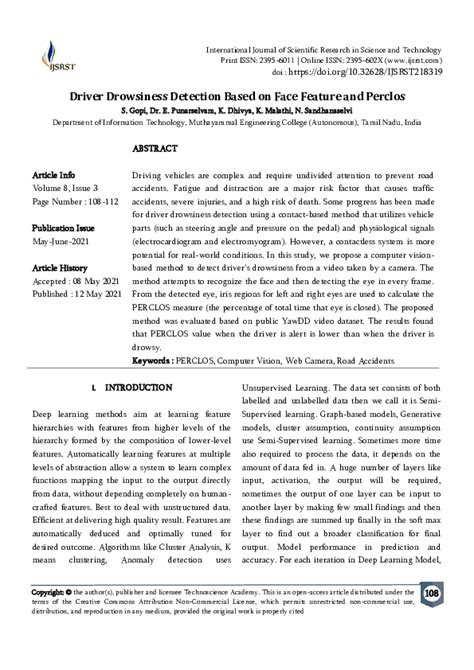 Pdf Driver Drowsiness Detection Based On Face Feature And Perclos