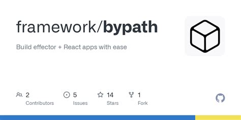 GitHub Framework Bypath Build Effector React Apps With Ease
