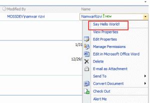 Add Custom Context Menu By Javascript In SharePoint SharePoint Insight