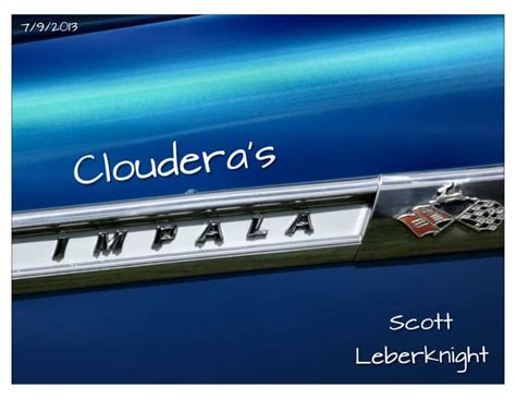 Cloudera Impala Updated For V10 Pdf Databases Computer Software