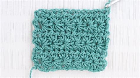 How To Crochet The Star Stitch Step By Step Beginner Tutorial Youtube