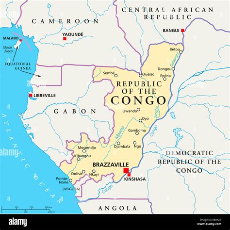 Brazzaville Congo Map