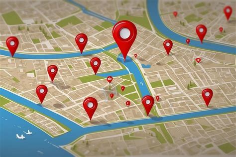 Smartphone Map App With GPS Navigation And Red Marker Pin Point On Screen Vector Illustration