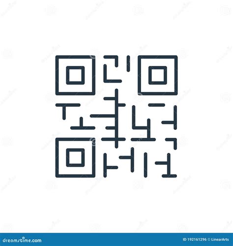 Qr Code Icon Vector From E Commerce Concept Thin Line Illustration Of Qr Code Editable Stroke