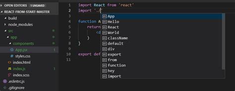 Reactjs Vs Code Can T See Css Files In Intellisense Stack Overflow