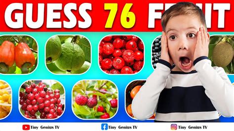 Can You Guess All These Fruits? Ultimate Challenge! Guess 76 Fruits ...