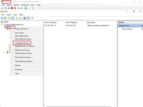 Dhcp Failover Cluster Hot Standby Sistem Desk