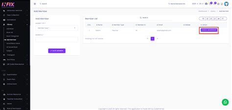 How To Add Member In Library In University Module Aorasoft Helpdesk