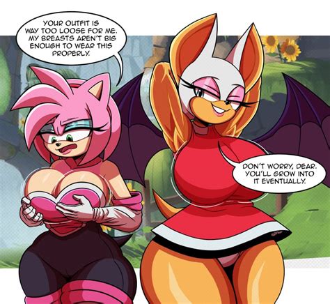 Rule 34 Amy Rose Amy Rose Cosplay Amy The Bat Anthro Big Boobs Big