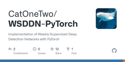 Github Catonetwowsddn Pytorch Implementation Of Weakly Supervised