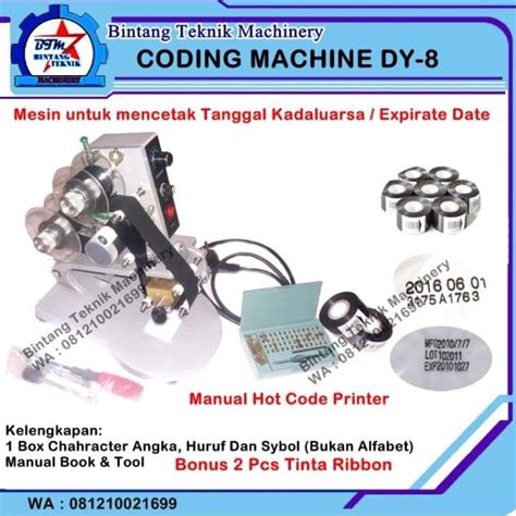 Jual Coding Dy Hualian Mesin Manual Cetak Tanggal Kadaluarsa Expired Date Shopee Indonesia