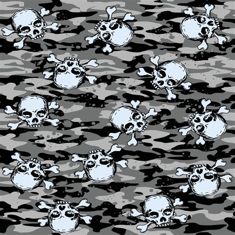 Skull Camouflage Seamless Repeat Pattern 7917291 Vector Art At Vecteezy