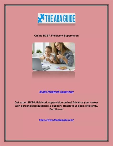 Ppt Online Bcba Fieldwork Supervision Powerpoint Presentation Free