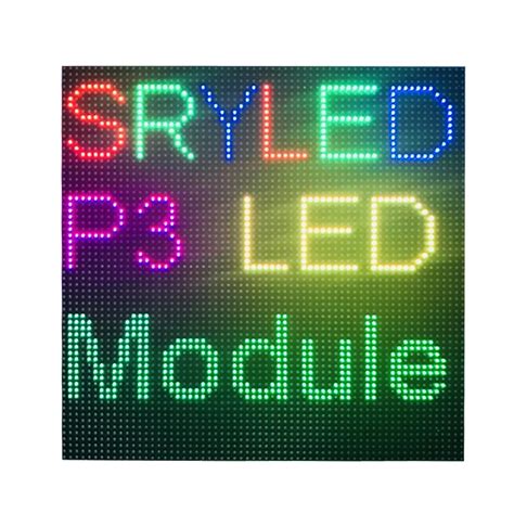 Indoor P Led Display Module Panel RGB Full Color X Dots Led Matrix For Digital Clock
