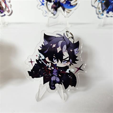 Genshin Impact Acrylic Keychain Navia Wriothesley Clorinde Dottore