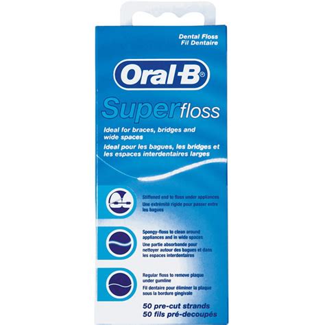 Зубная нить ORAL-B (Орал-би) Super Floss (Супер флосс) 50 м ...