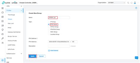 how to configure ipv6 access control on omada gateway tp link australia