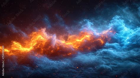 Forms Like Electric Discharges Create A Visual Effect Of Dynamic Energy Stock Illustration