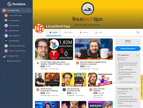 Ltt Crossed 40000 Subscribers On Floatplane During Todays Wan Show