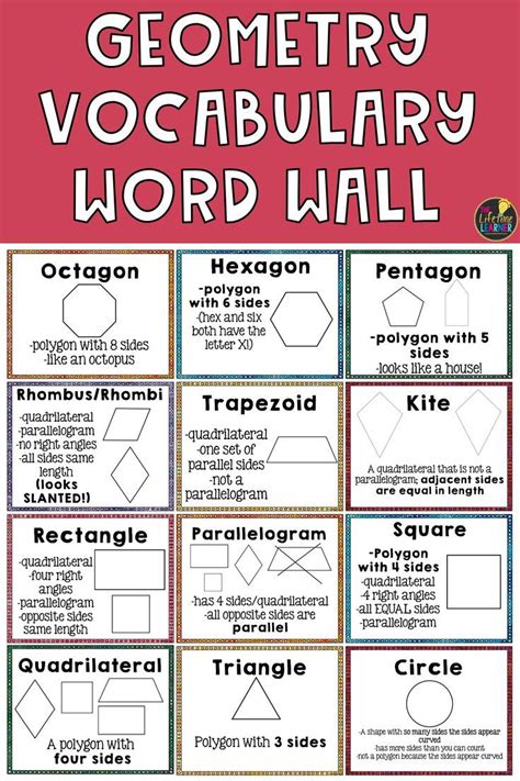 Geometry Words And Definitions