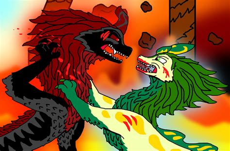 Pengu Vs Braco Water Vs Fire By Dwuarts On Deviantart