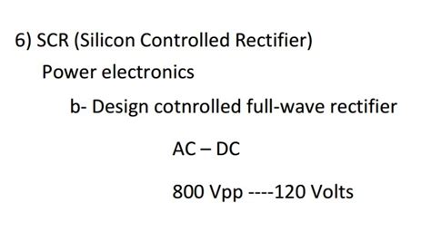 Solved SCR Silicon Controlled Rectifier Power Electronics Chegg
