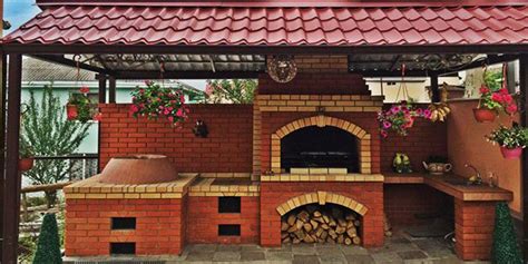 انواع طرح باربیکیو آجری ابعاد و نحوه ساخت