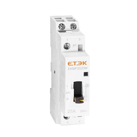 Contactor 20a 24v 2no Manual Override Etek Nicos Fotsios Ltd