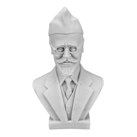 Eleytherios Venizelos Greek Statesman And Prominent Cast Marble Statue