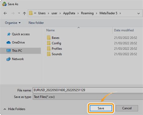 Export Historical Data Metatrader45 User Guide Myforex™