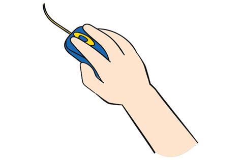 Premium Vector Hand Controlling Mouse Computer Illusratration Flat Design